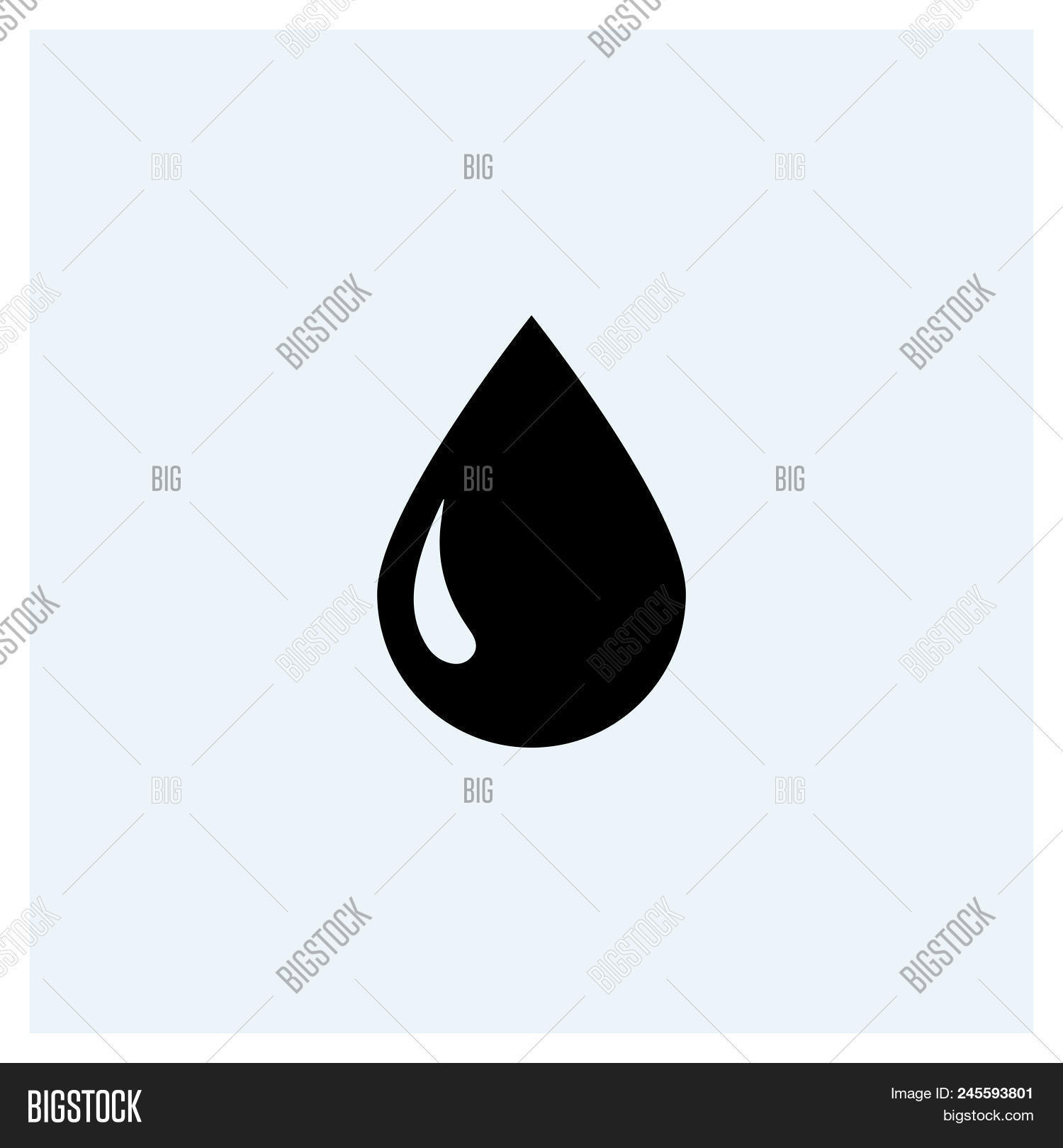 Drop Icon Vector Icon Vector & Photo (Free Trial) | Bigstock