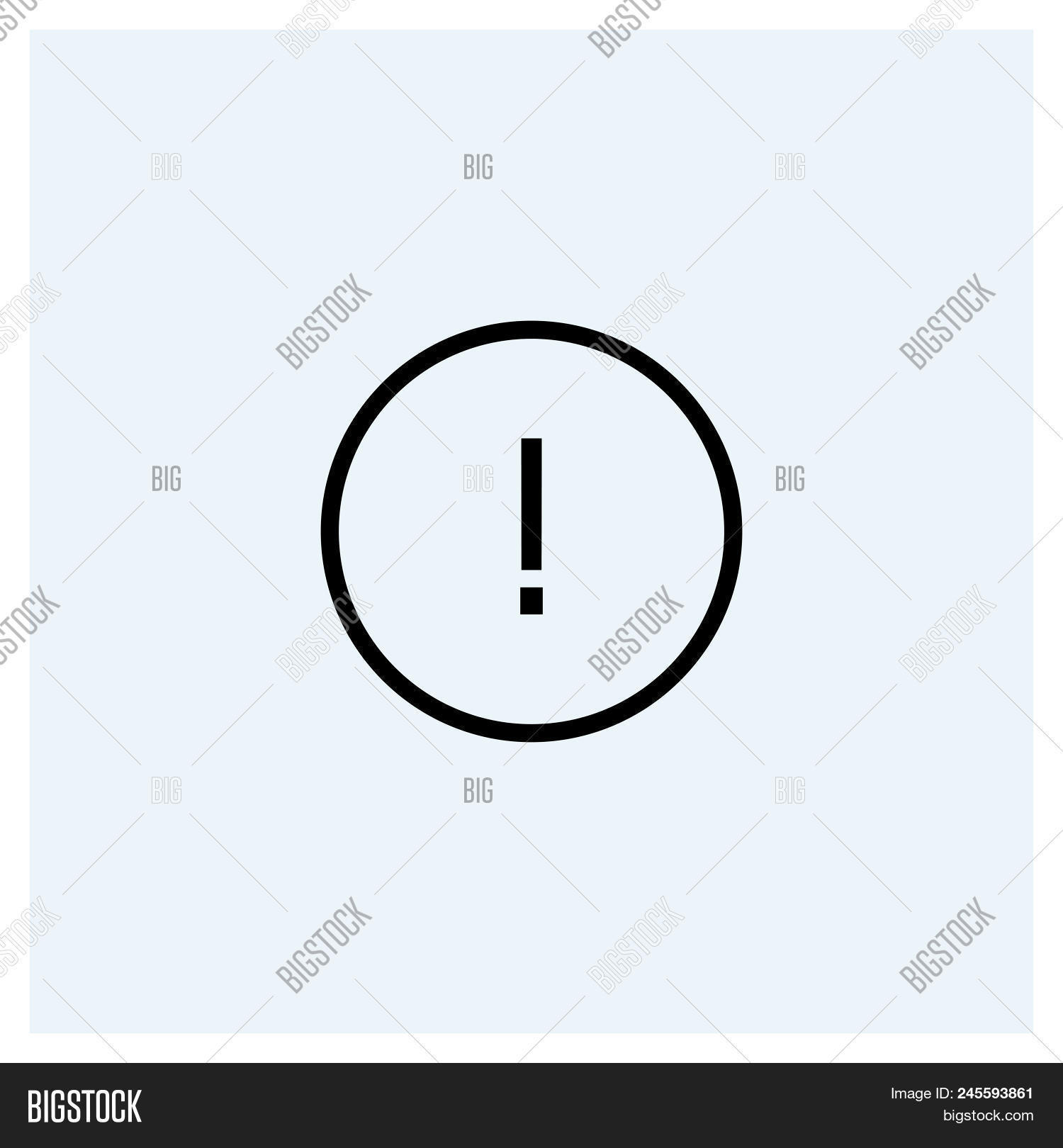 Exclamation Icon Vector & Photo (Free Trial) | Bigstock