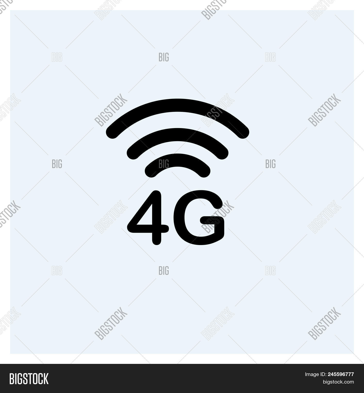 4g Network Icon Vector & Photo (Free Trial) | Bigstock