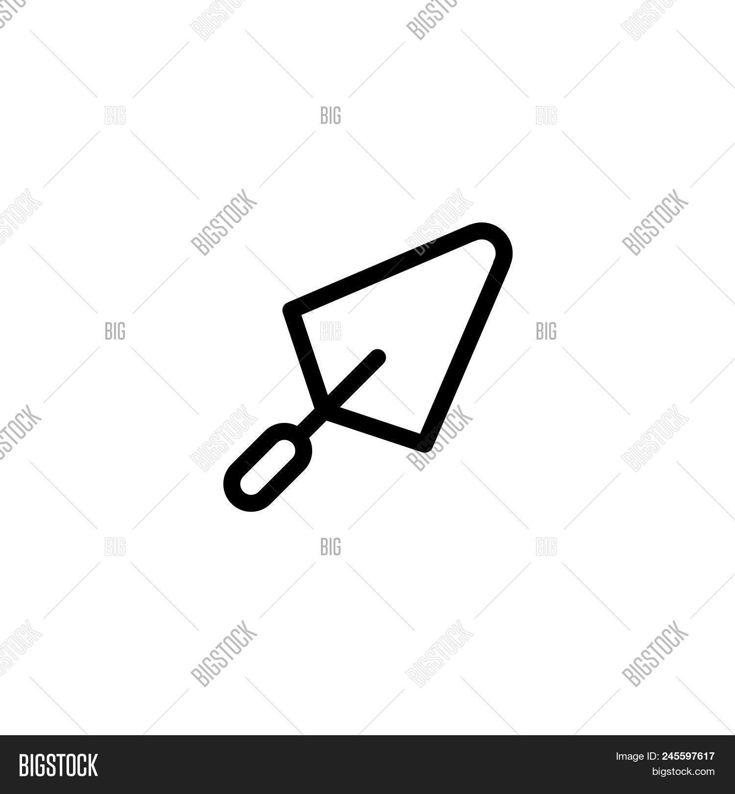 Trowel Vector Icon On Vector & Photo (Free Trial) | Bigstock