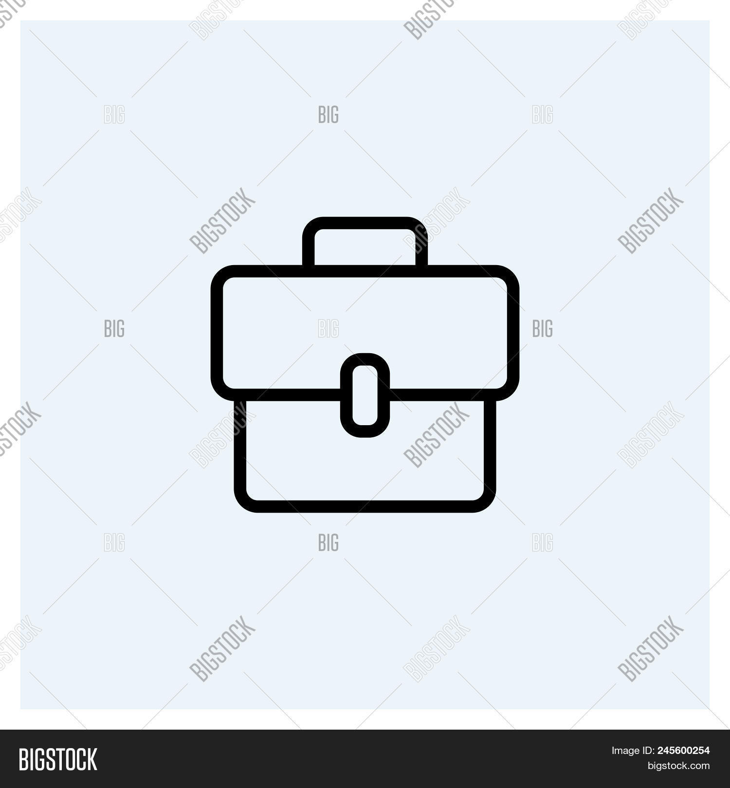 Briefcase Icon Vector Vector & Photo (Free Trial) | Bigstock