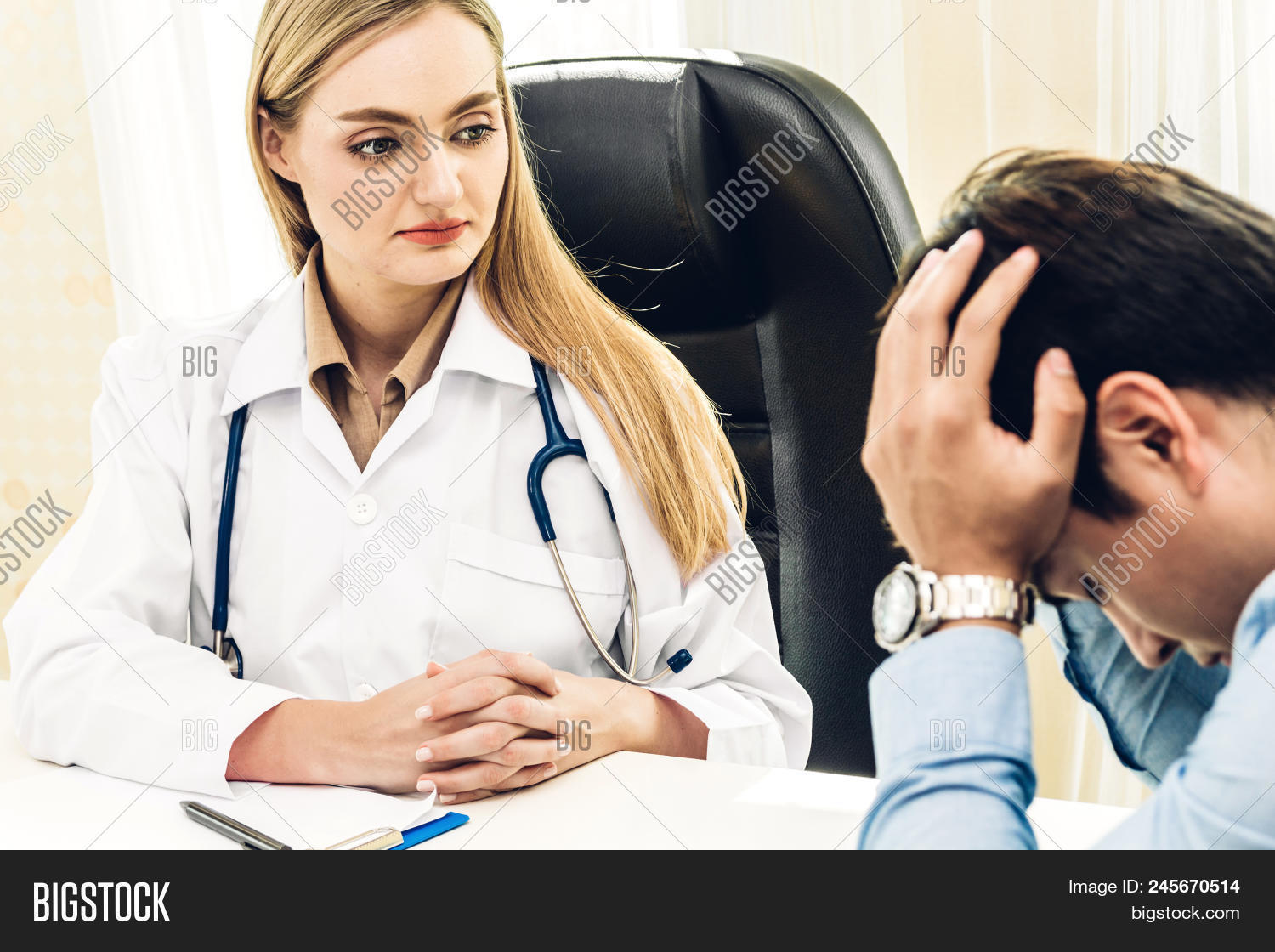 Doctor Discussing Image & Photo (Free Trial) | Bigstock