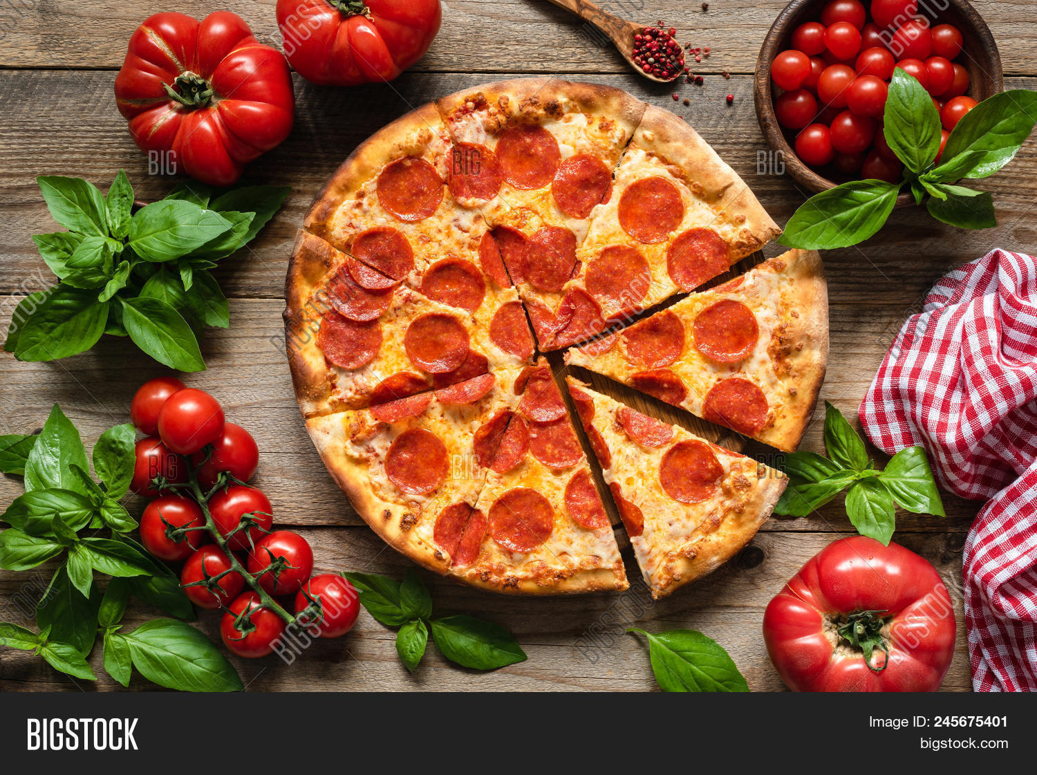 Pepperoni Pizza, Image & Photo (Free Trial) | Bigstock