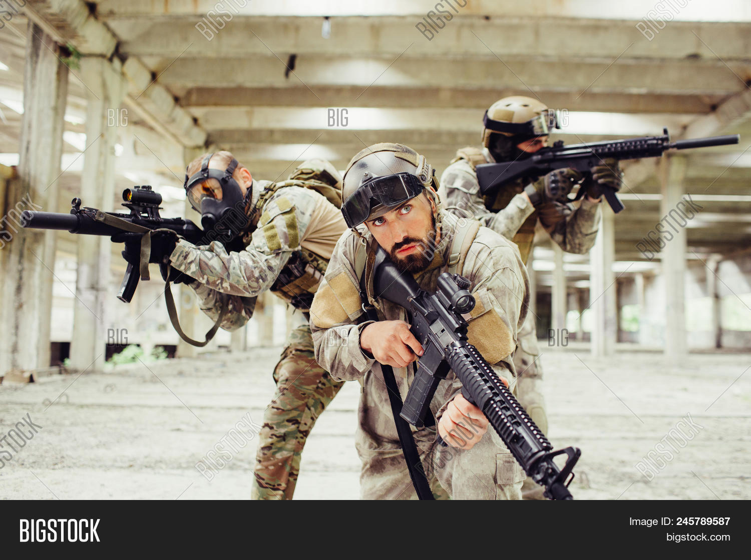 Three Warriors Posing Image & Photo (Free Trial) | Bigstock