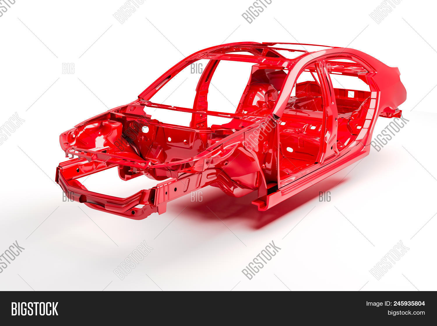 3d Car Frame Body On Image & Photo (Free Trial) | Bigstock