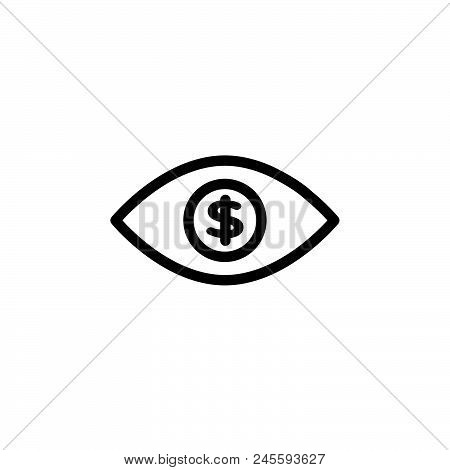 Money Eye Vector Icon Vector & Photo (Free Trial) | Bigstock