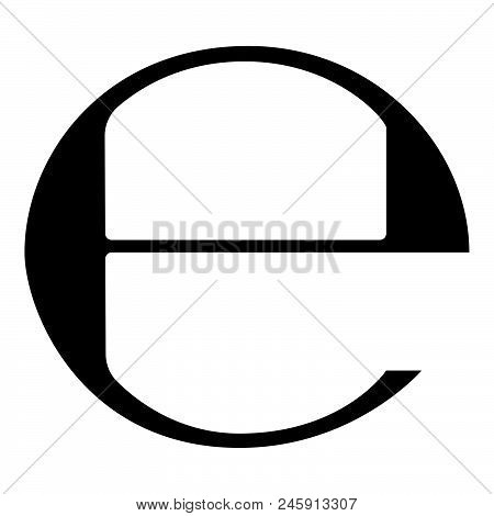 Estimated Sign E Mark Vector & Photo (Free Trial) | Bigstock
