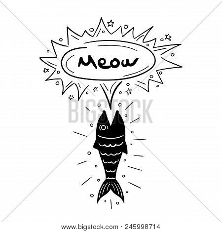Fish Saying Meow. Vector & Photo (Free Trial) | Bigstock