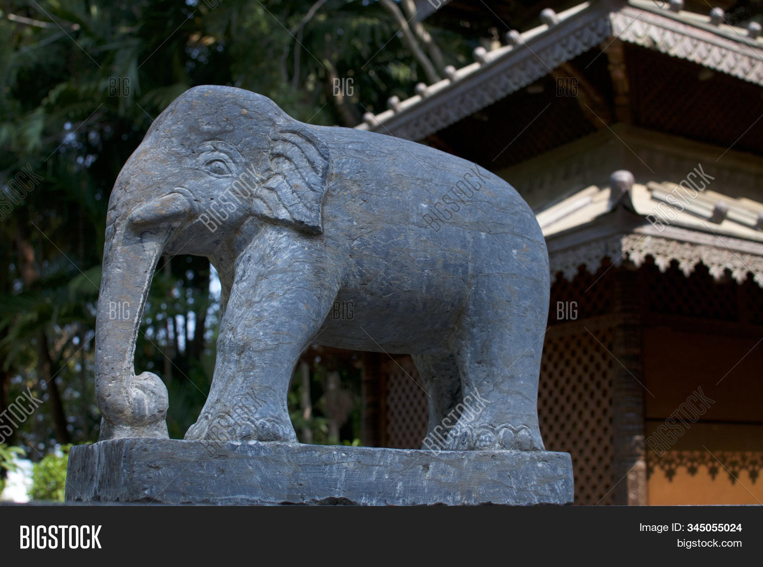 Stone Statue Elephant Image & Photo (Free Trial) | Bigstock