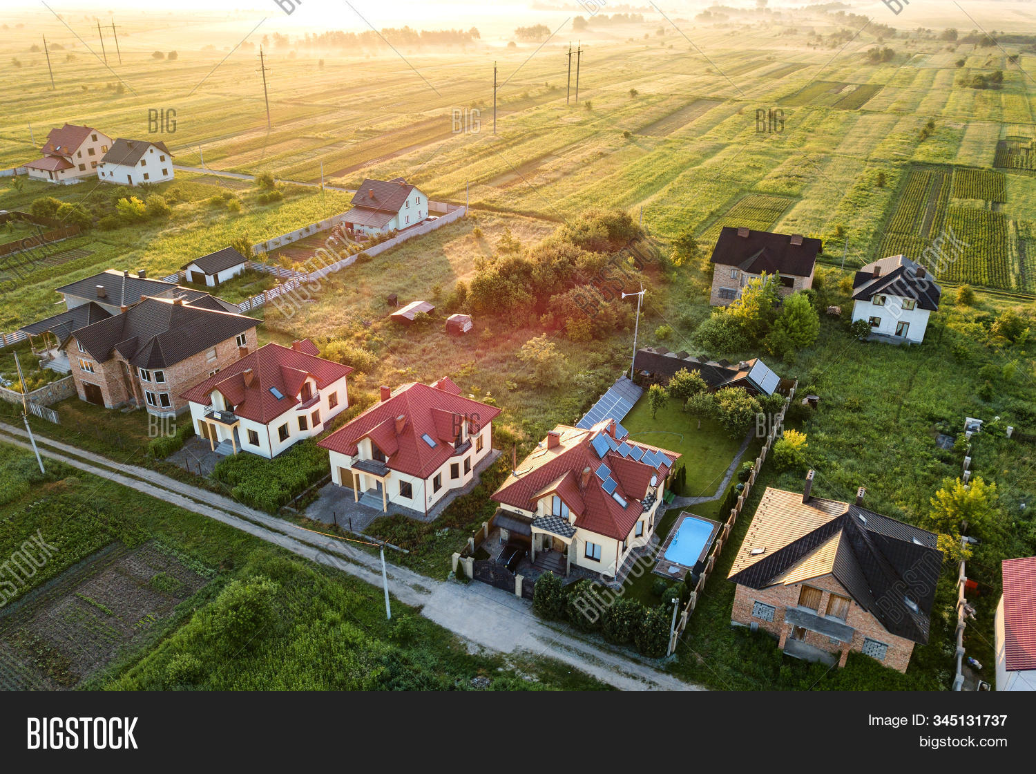Aerial View Rural Image & Photo (Free Trial) | Bigstock