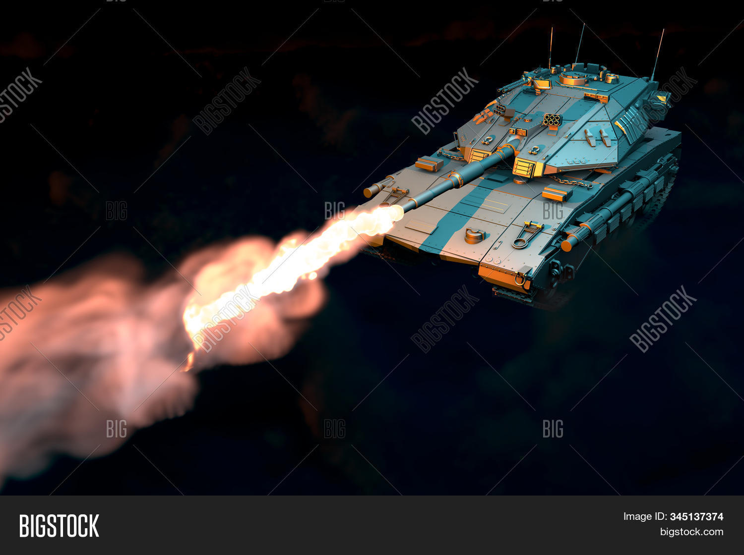 Grey Miltary Tank Image & Photo (Free Trial) | Bigstock