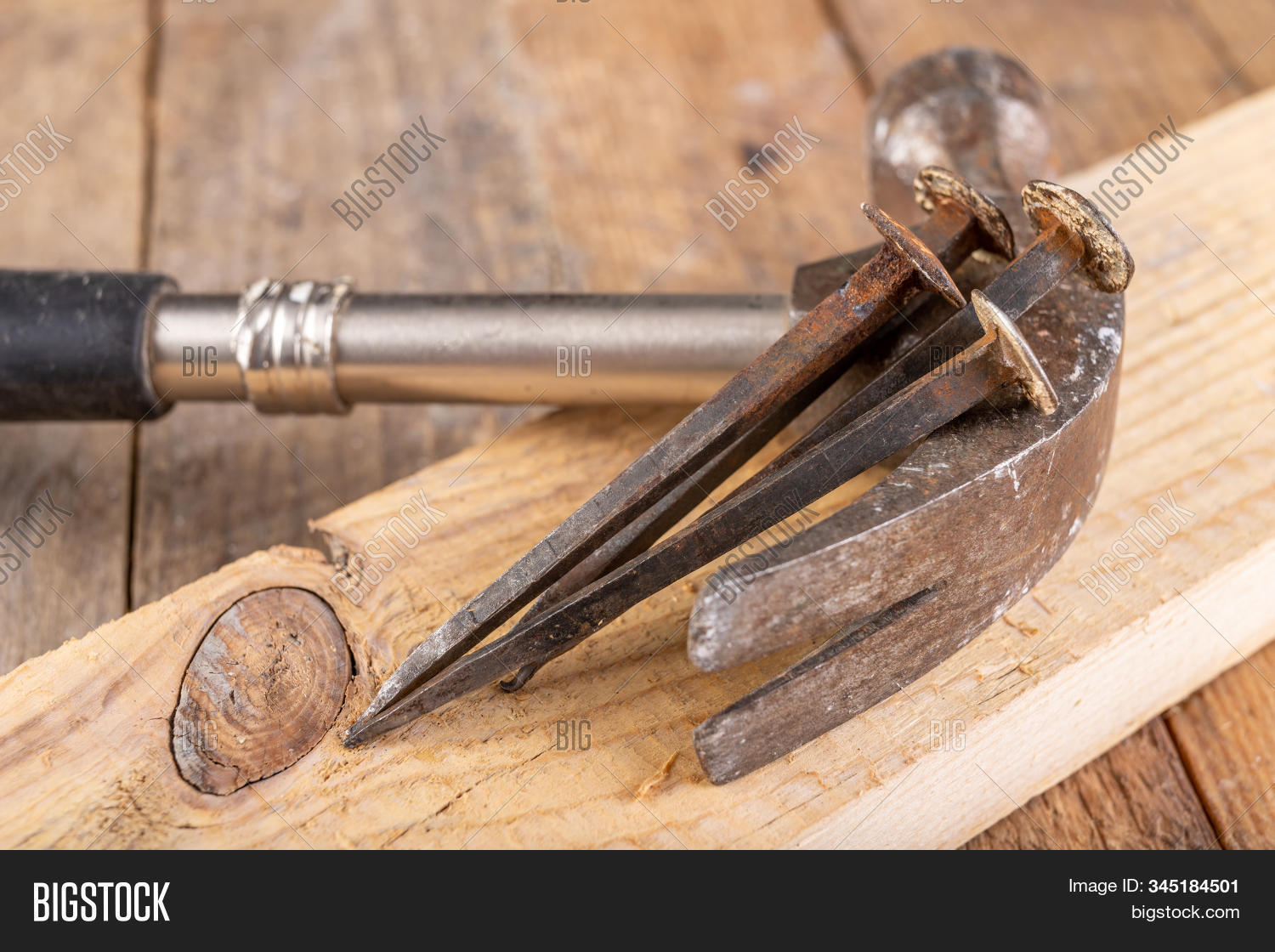 Old Rusty Nails On Image & Photo (Free Trial) | Bigstock
