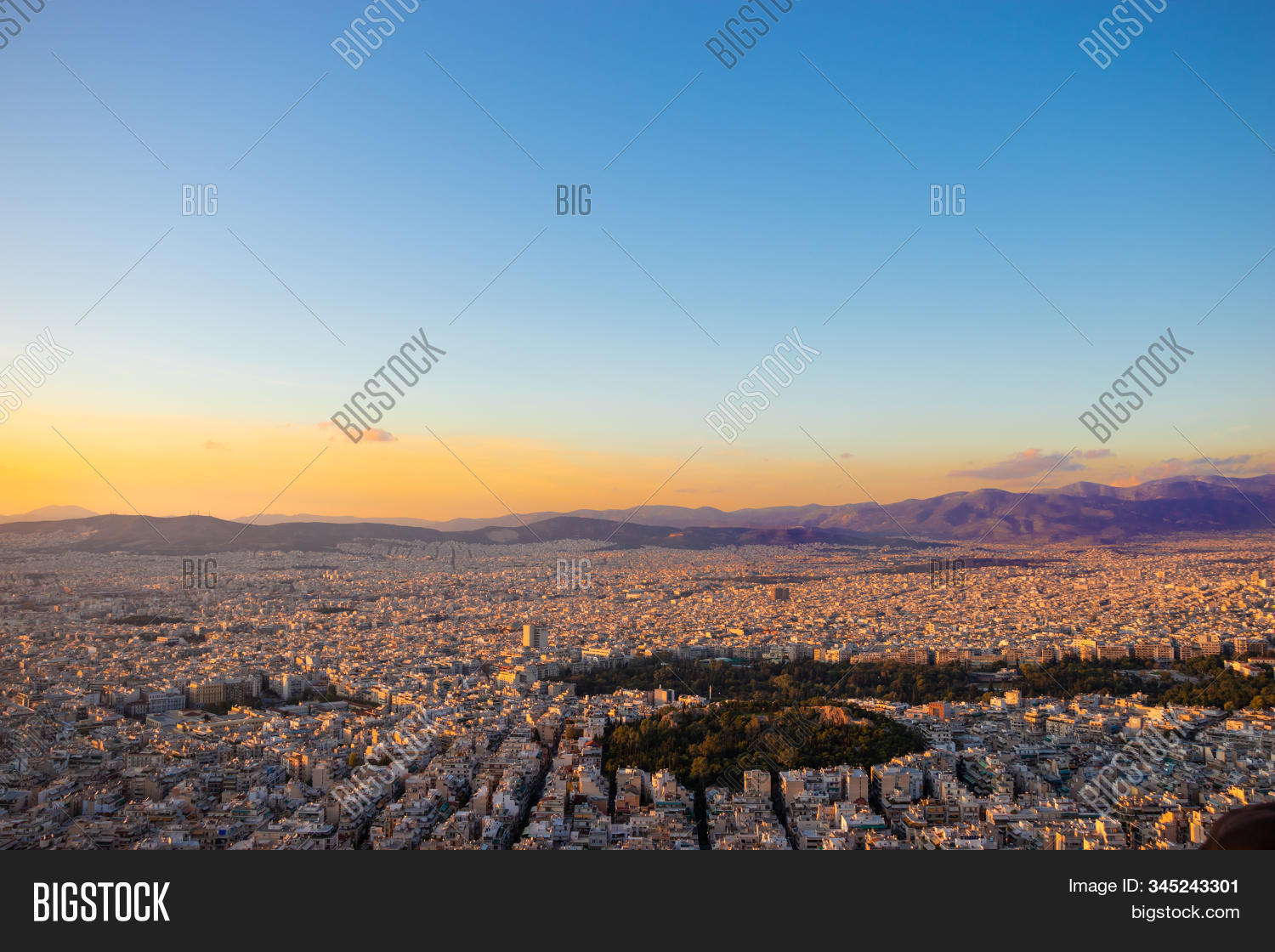 Sunset Athens On Image & Photo (Free Trial) | Bigstock