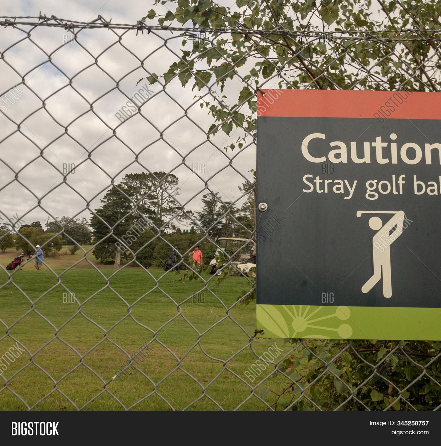 Caution Stray Golf Image & Photo (Free Trial) | Bigstock