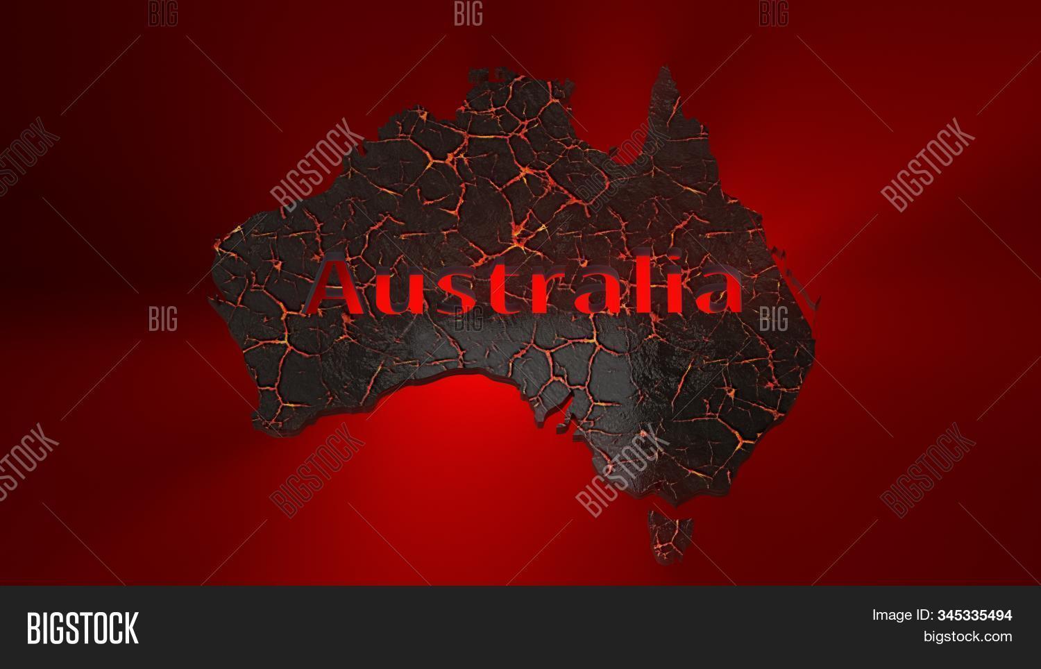 Australia Fire Outline Image & Photo (Free Trial) | Bigstock
