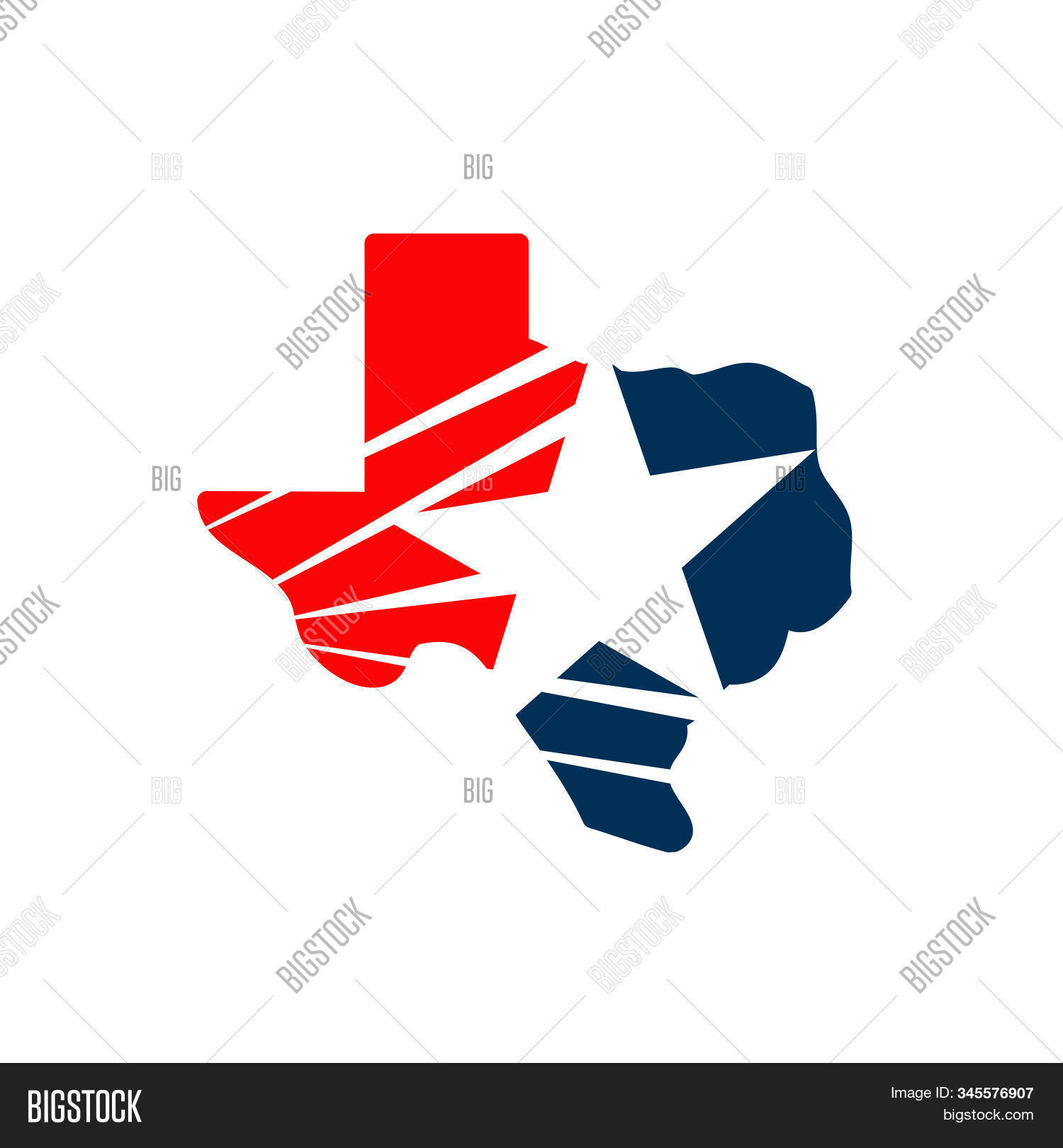 Star Texas Map Logo Vector & Photo (Free Trial) | Bigstock