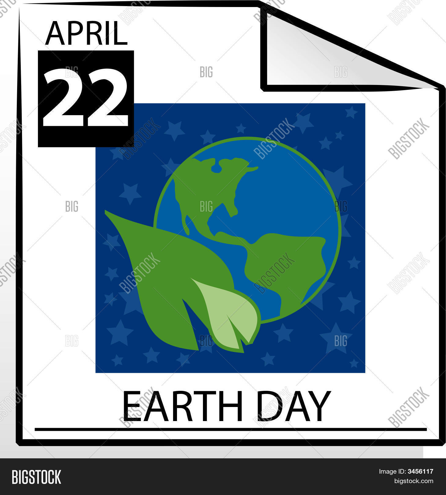 Calendar Page Earth Vector & Photo (Free Trial) | Bigstock