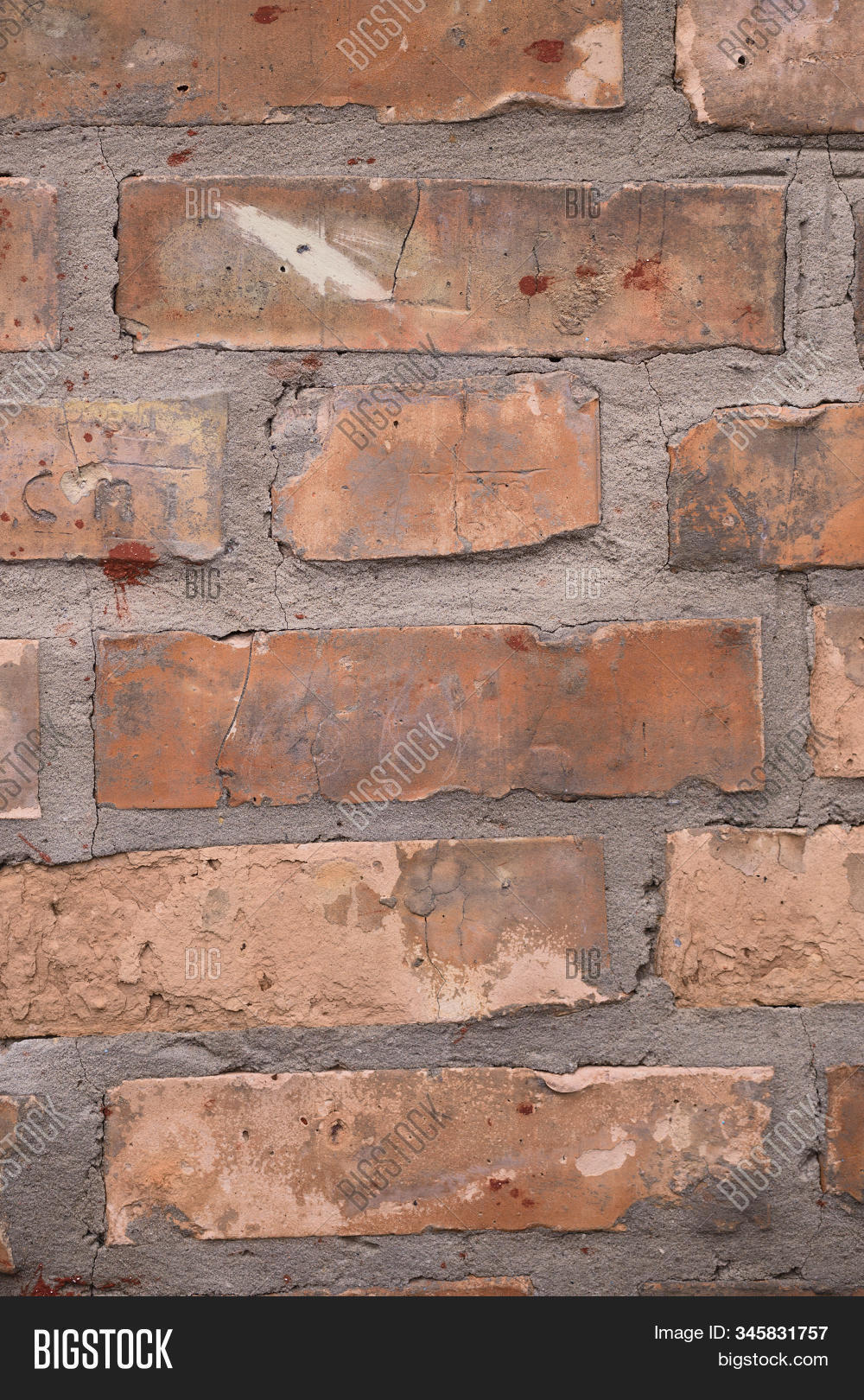 Old Orange Brick Wall Image & Photo (Free Trial) | Bigstock