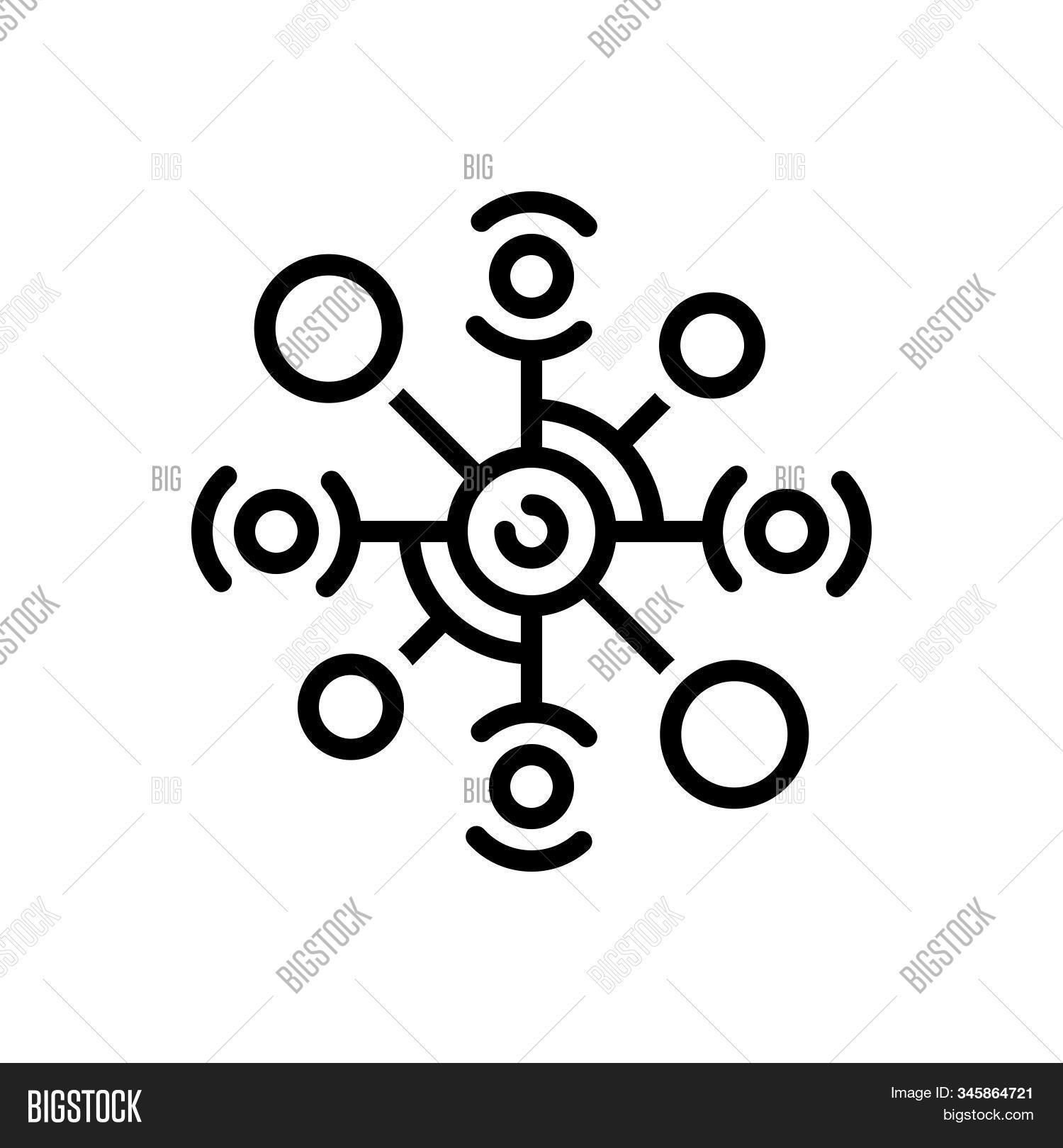Black Line Icon Vector & Photo (Free Trial) | Bigstock
