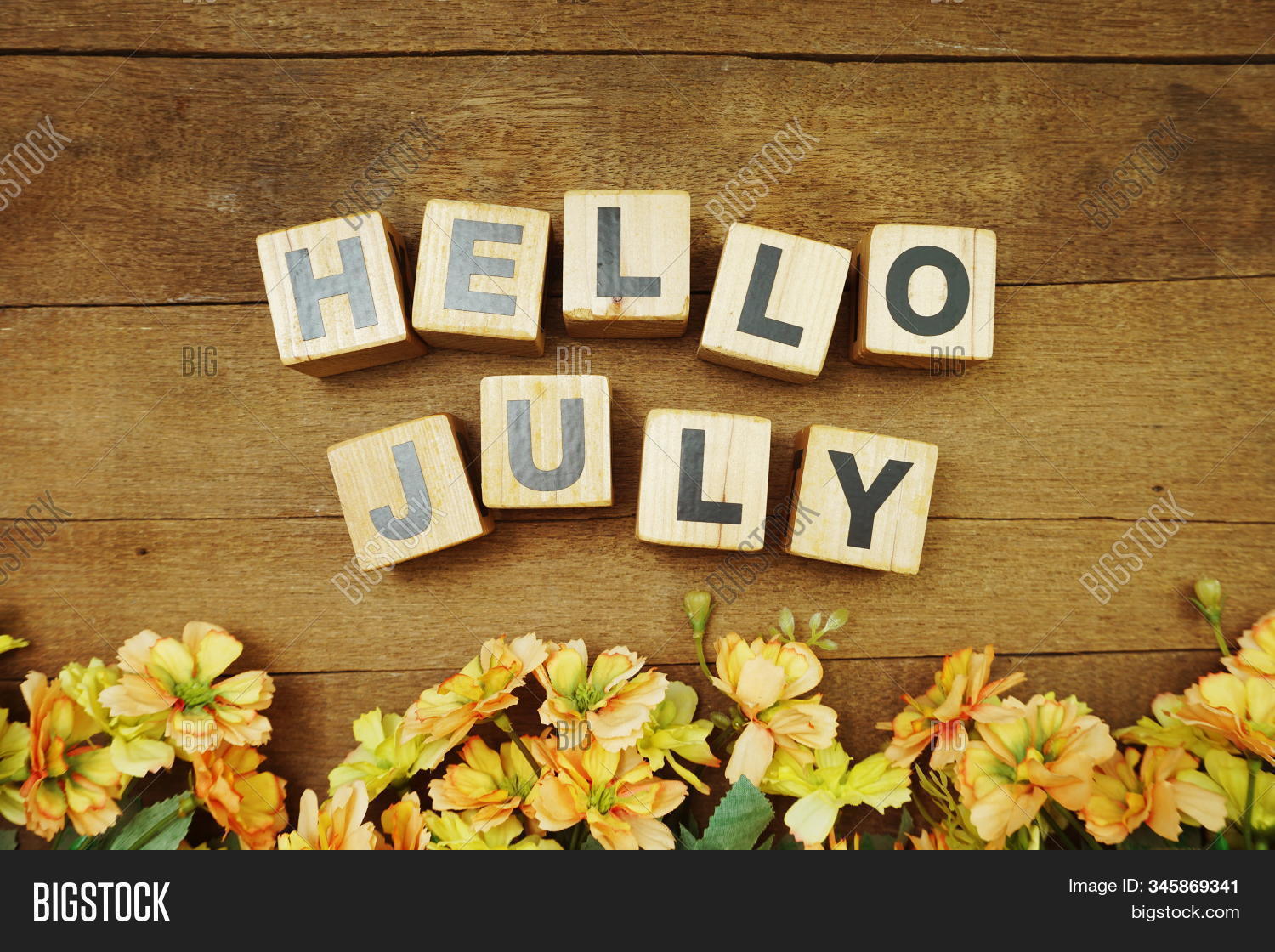 Hello July Alphabet Image & Photo (Free Trial) | Bigstock