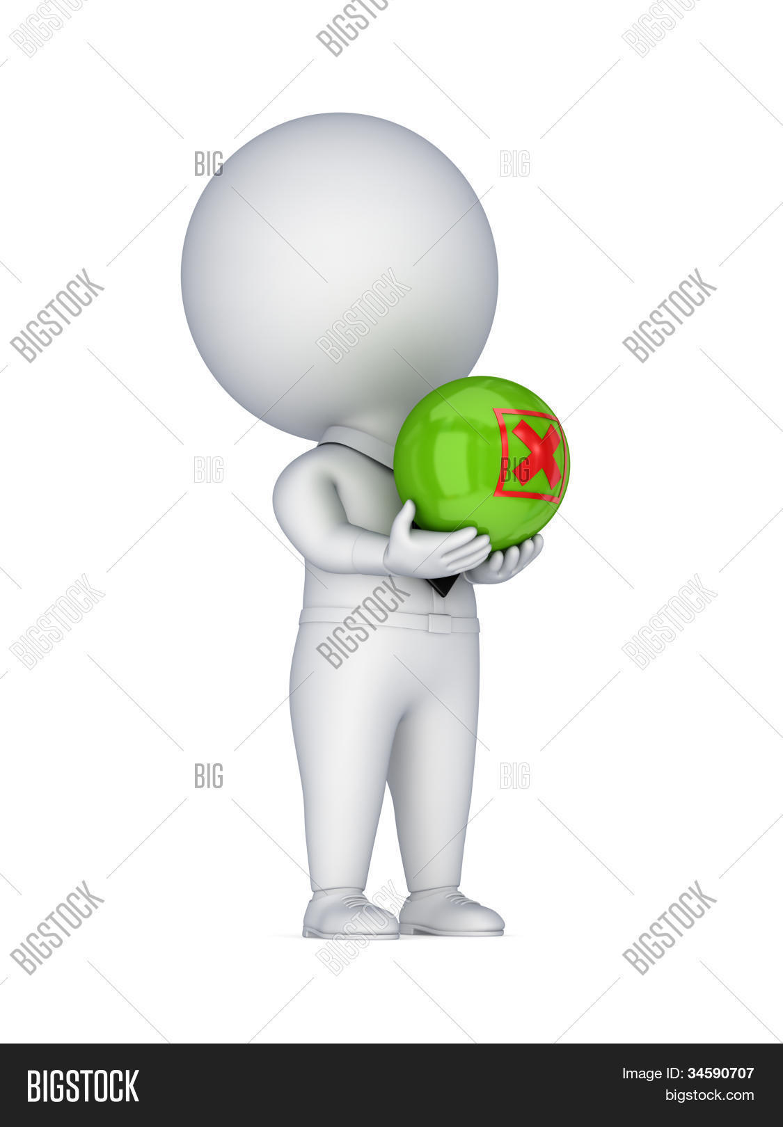 3d Small Person Red Image & Photo (Free Trial) | Bigstock