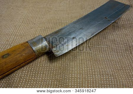 Big Butcher Knife On Image & Photo (Free Trial) | Bigstock
