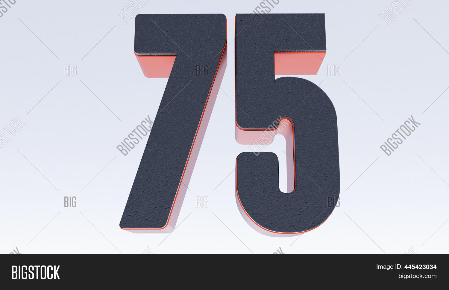 Black Number 75 Image & Photo (Free Trial) | Bigstock
