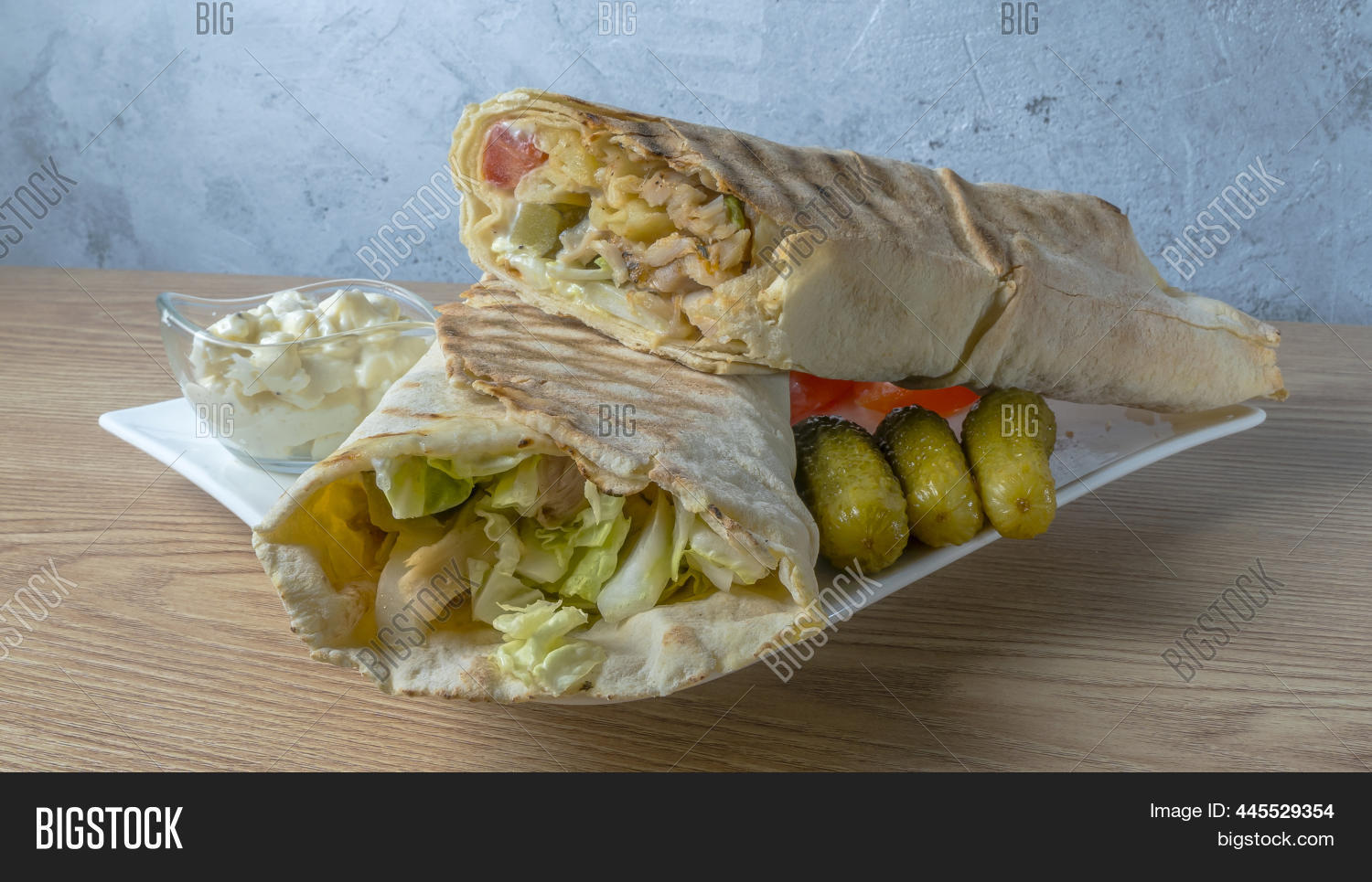 Shawarma Chicken Roll Image & Photo (Free Trial) | Bigstock
