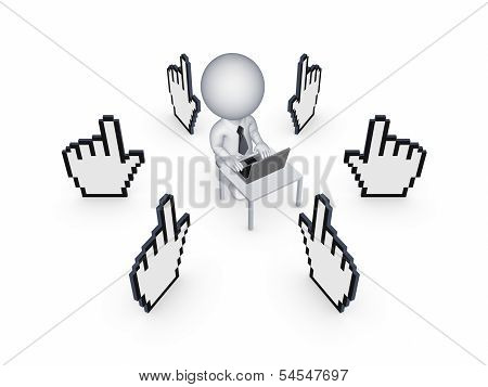 Cursors Around 3d Image & Photo (Free Trial) | Bigstock