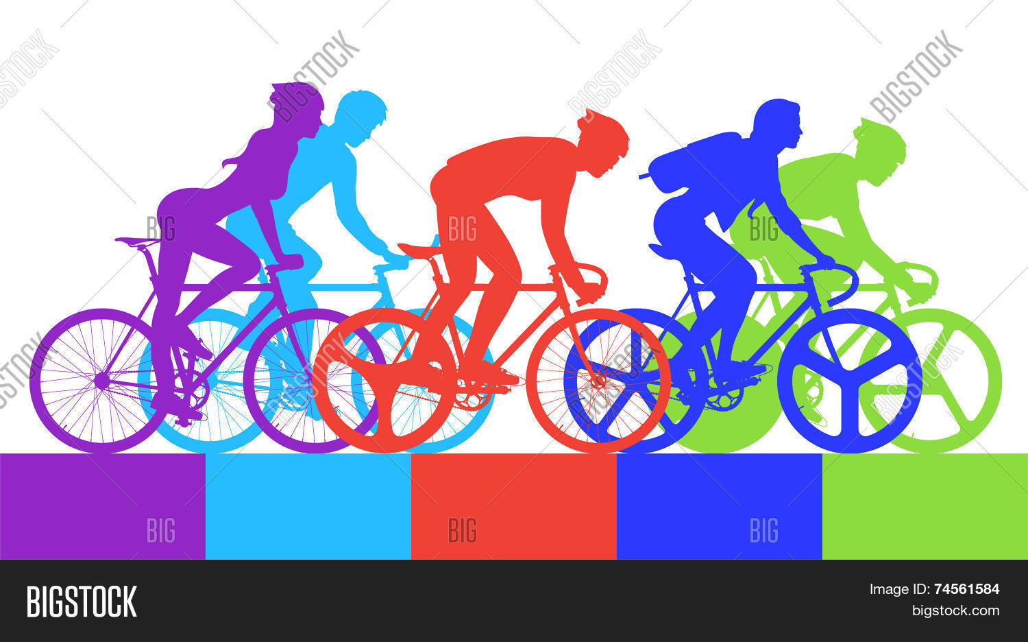 Cyclist Bicycle Race Vector & Photo (Free Trial) | Bigstock