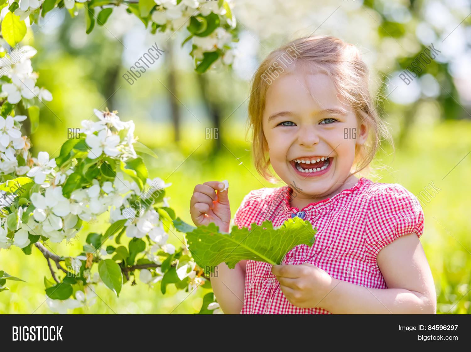 Happy Little Girl Image & Photo (Free Trial) | Bigstock