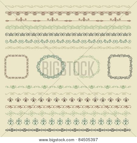 Hand Drawn Borders Vector & Photo (Free Trial) | Bigstock