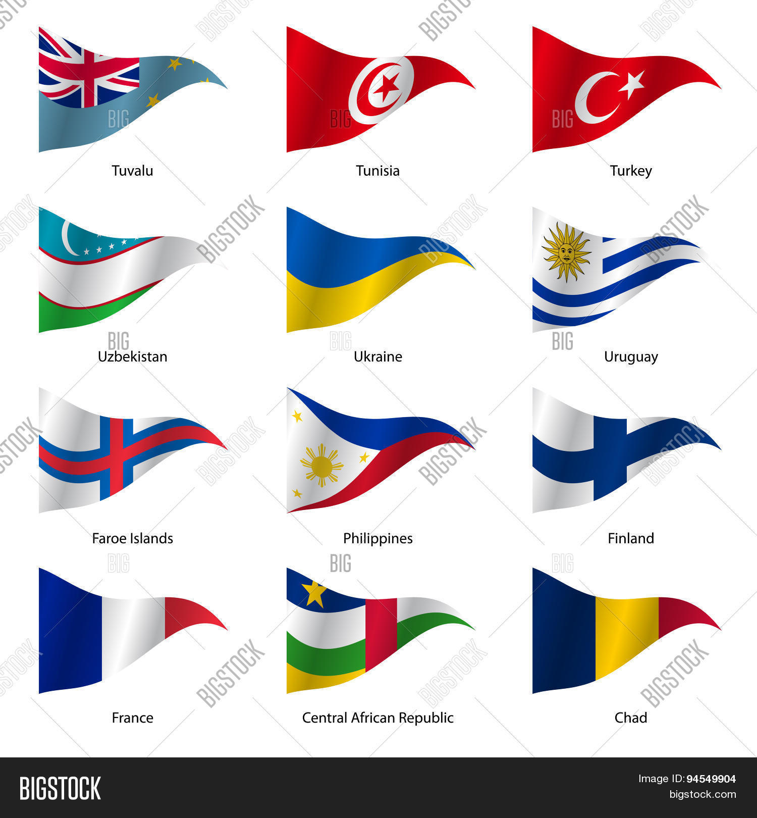 Set Flags World Vector & Photo (Free Trial) | Bigstock