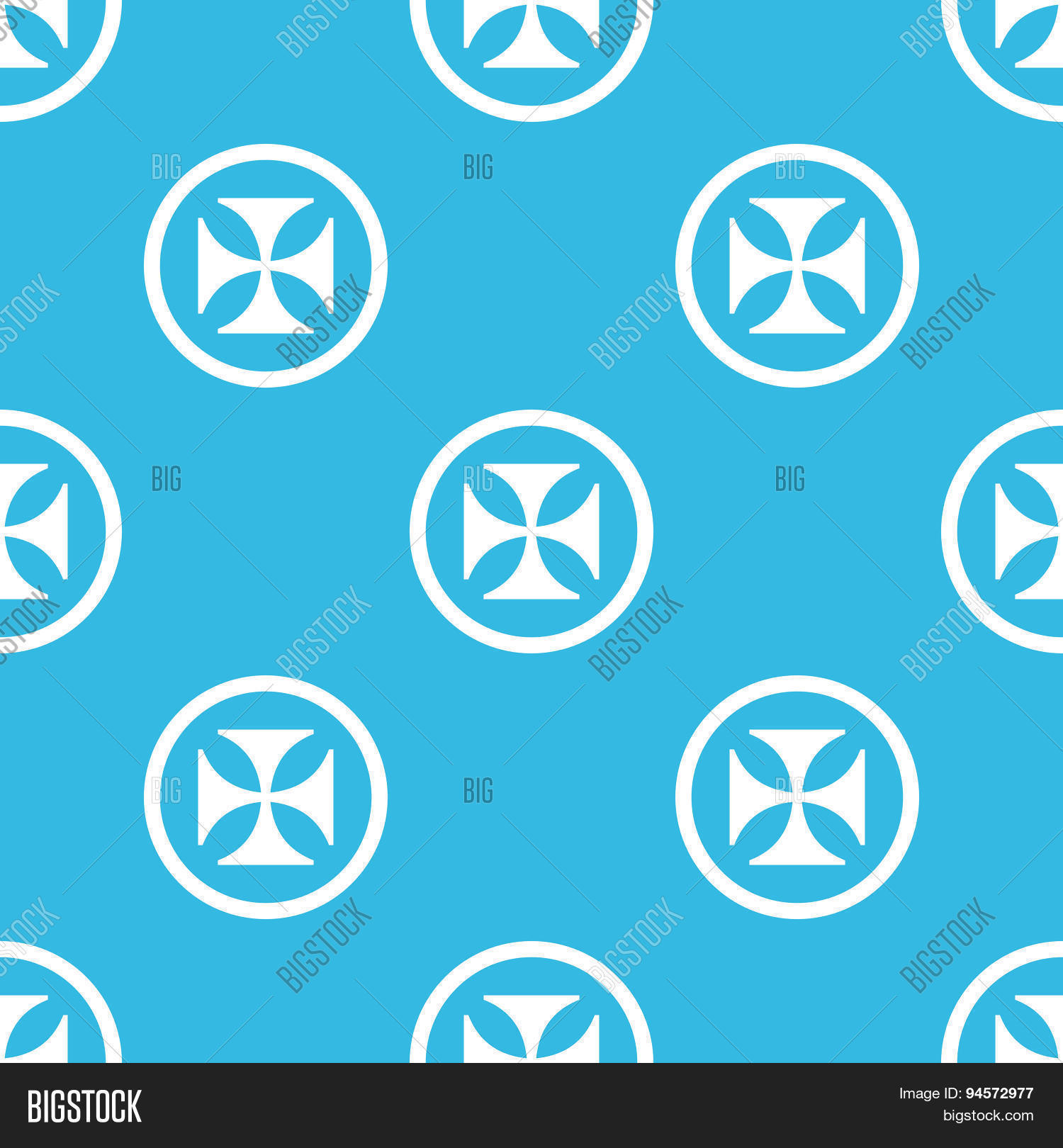 Maltese Cross Sign Vector & Photo (Free Trial) | Bigstock