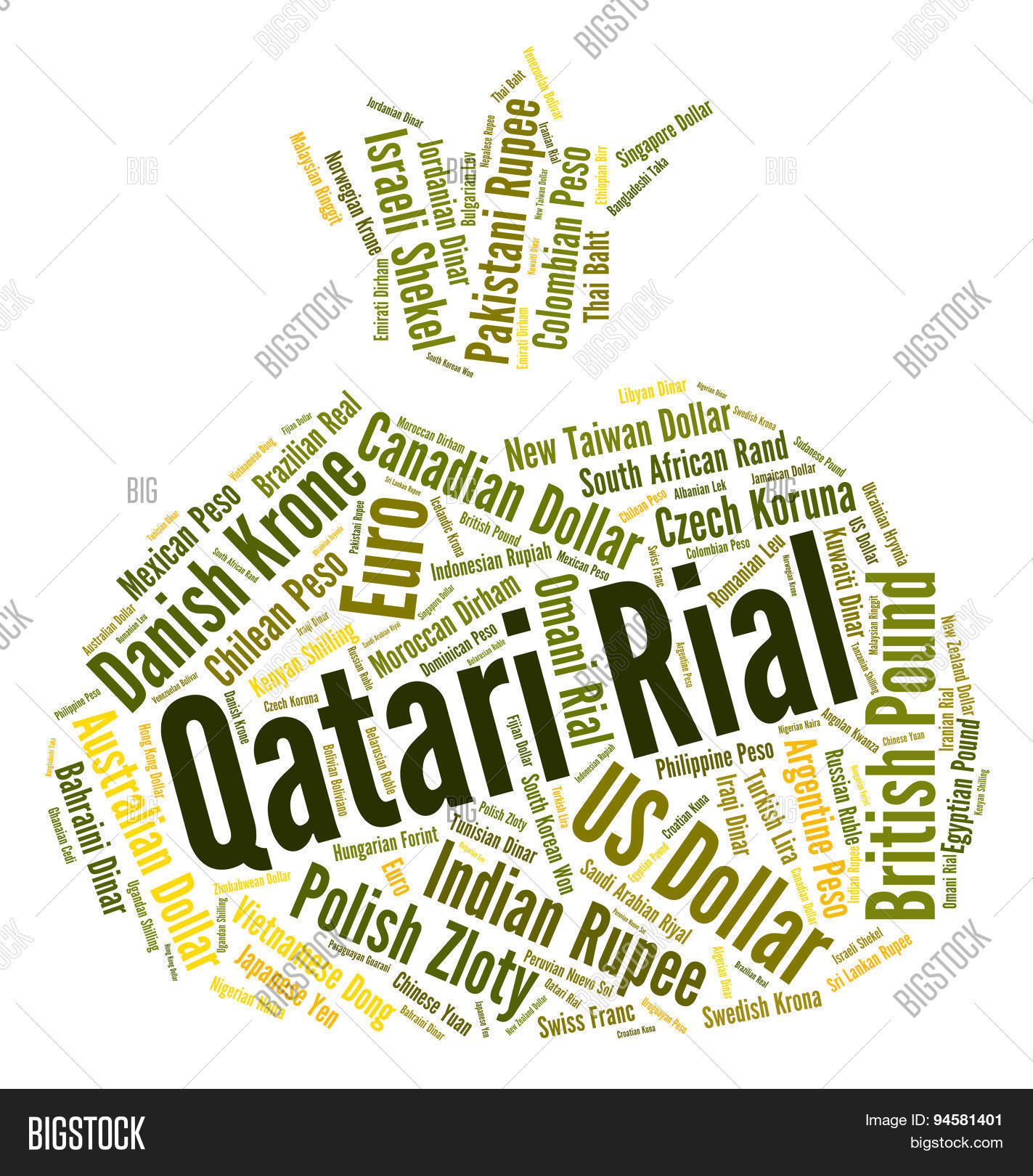 Qatari Rial Indicates Image & Photo (Free Trial) | Bigstock