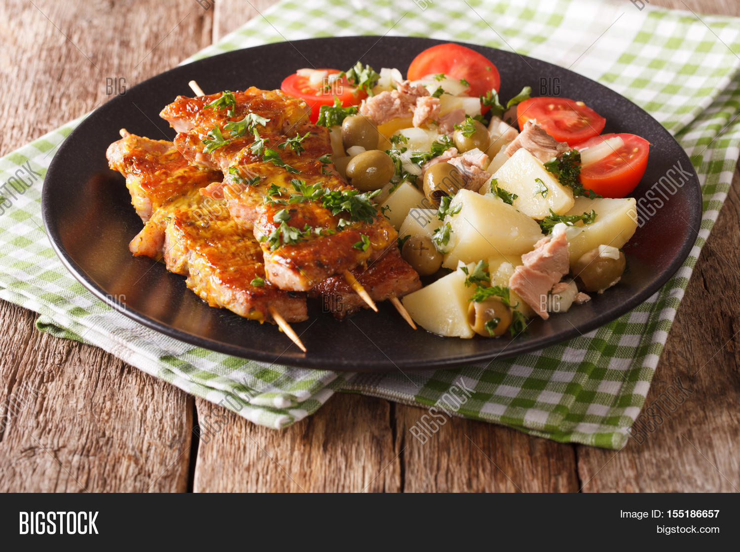 Spanish Kebab Pinchos Image & Photo (Free Trial) | Bigstock