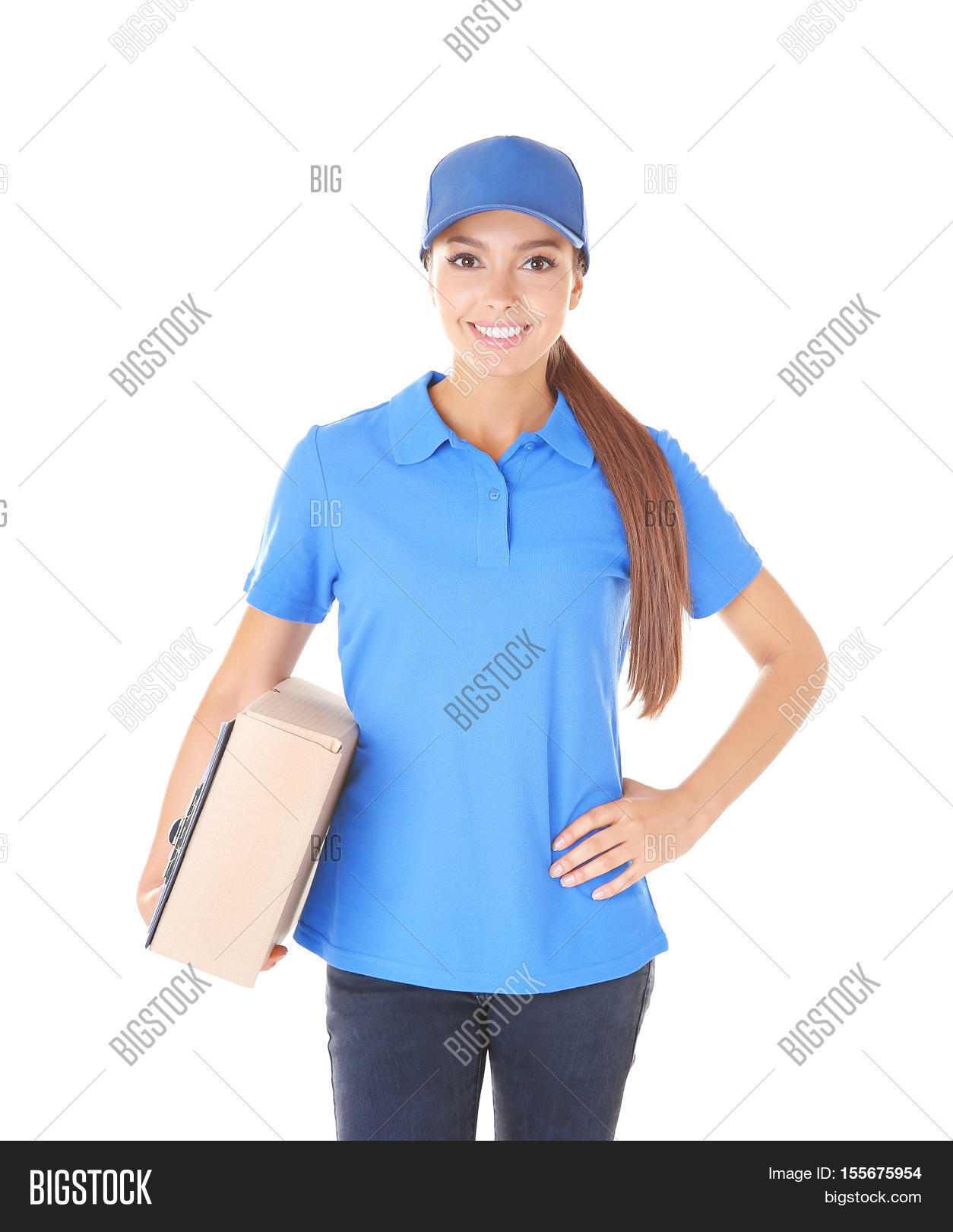 Delivery Woman Uniform Image & Photo (Free Trial) | Bigstock