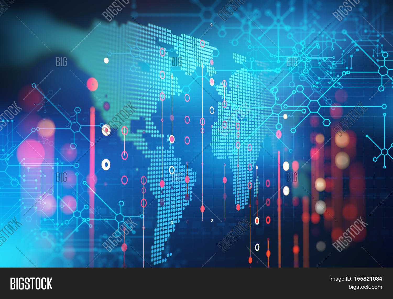 Futuristic Earth Map Image & Photo (Free Trial) | Bigstock