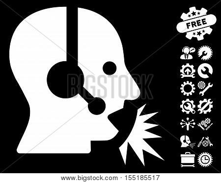 Operator Speech Icon Vector & Photo (Free Trial) | Bigstock