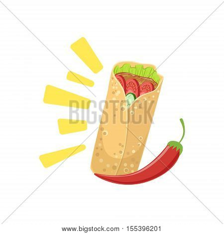 Burrito Mexican Vector & Photo (Free Trial) | Bigstock