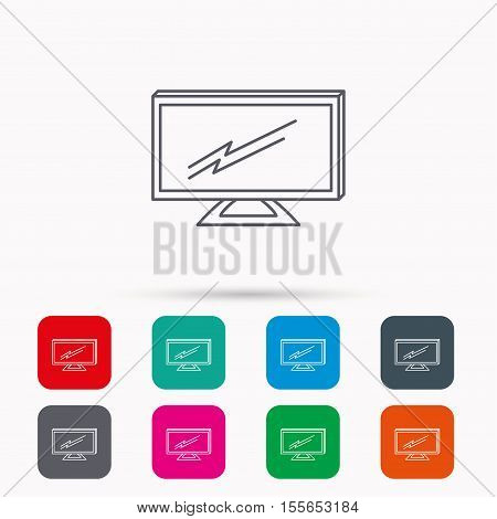 Lcd Tv Icon. Led Vector & Photo (Free Trial) | Bigstock