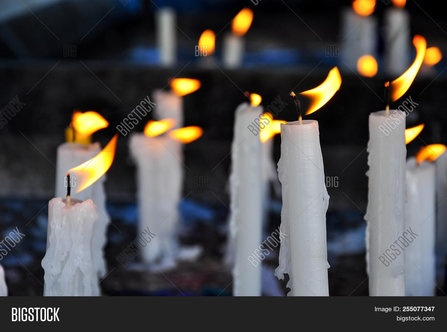 Various White Candles Image & Photo (Free Trial) | Bigstock