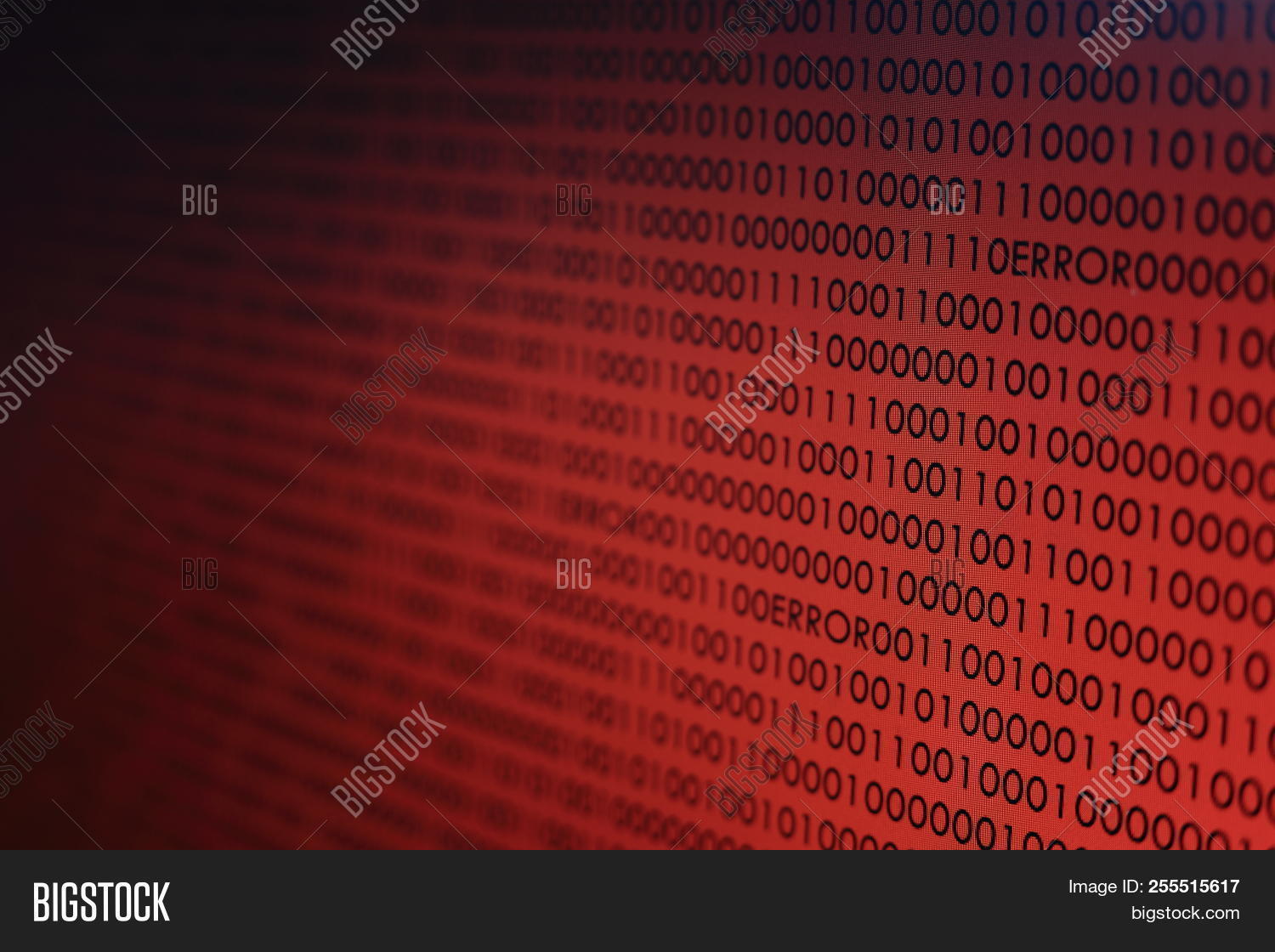 Red Binary Code. Image & Photo (Free Trial) | Bigstock