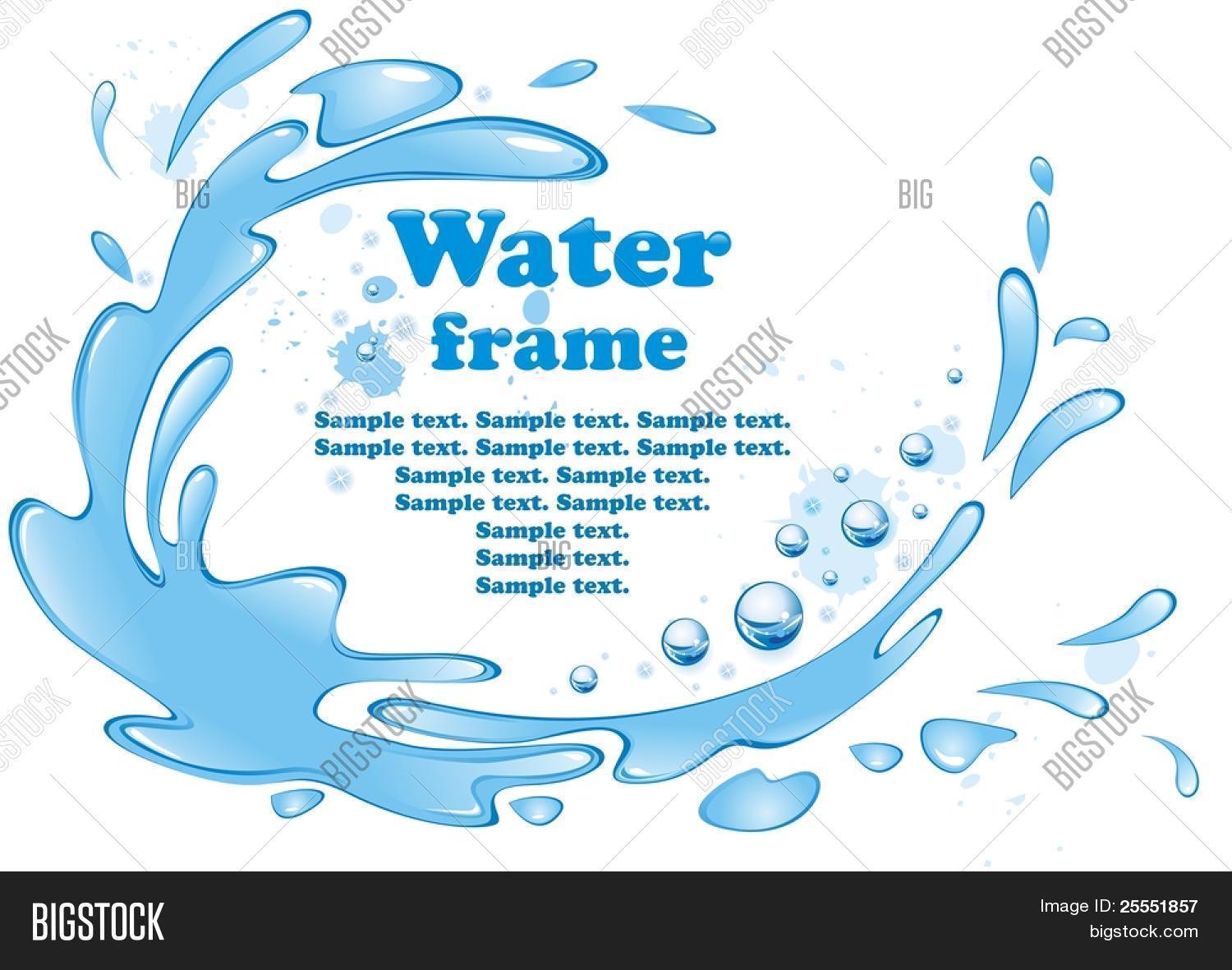 Water Frame. Vector Vector & Photo (Free Trial) | Bigstock