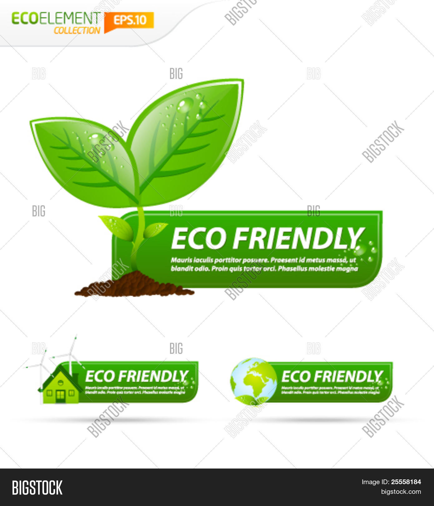 Green Eco Friendly Vector & Photo (Free Trial) | Bigstock