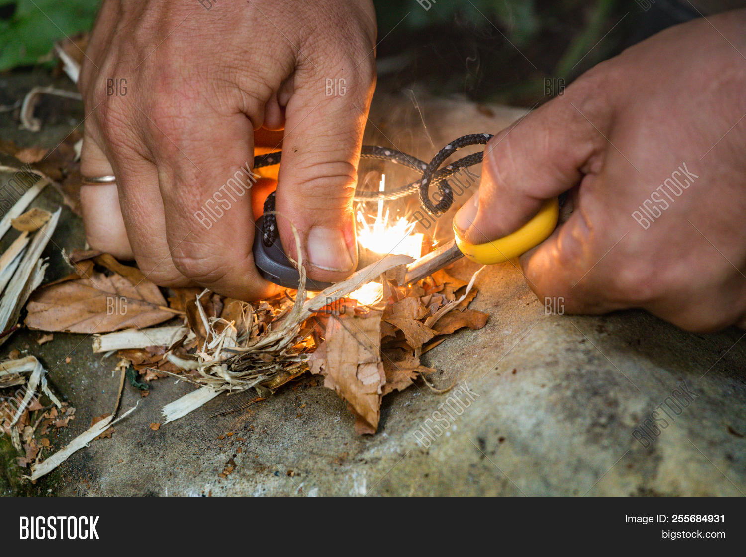 Man Striking Fire Image & Photo (Free Trial) | Bigstock