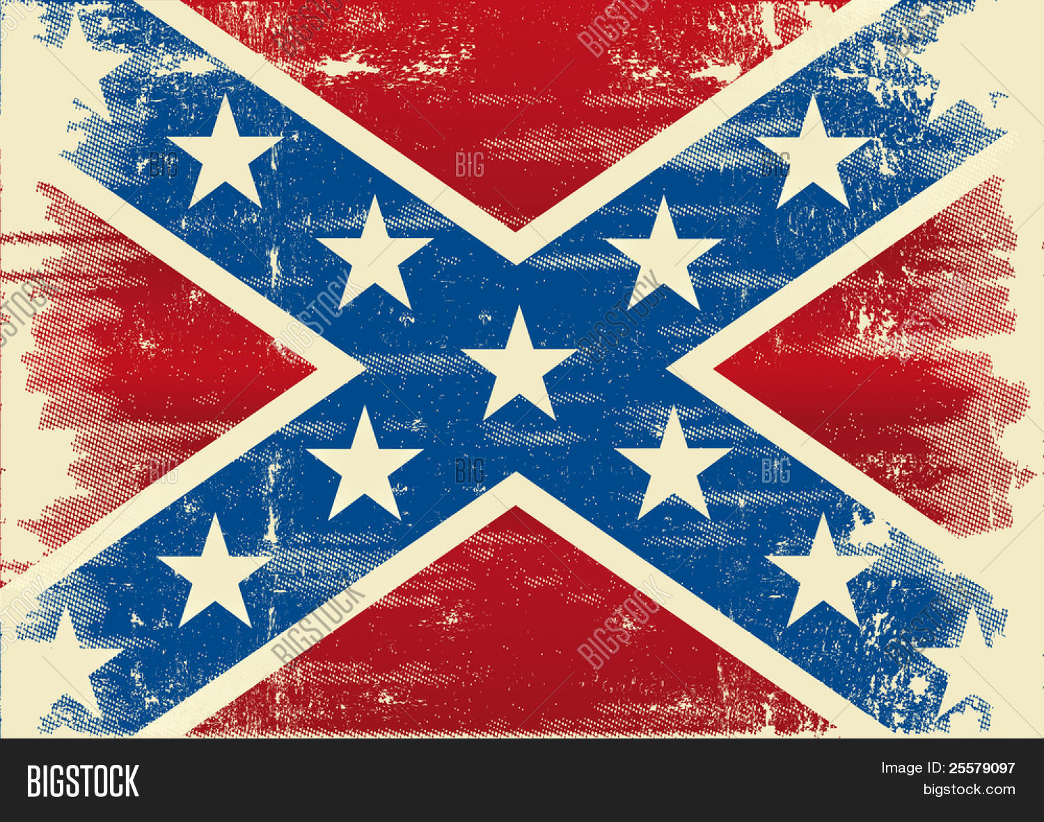 Old Confederate Flag Clip Art