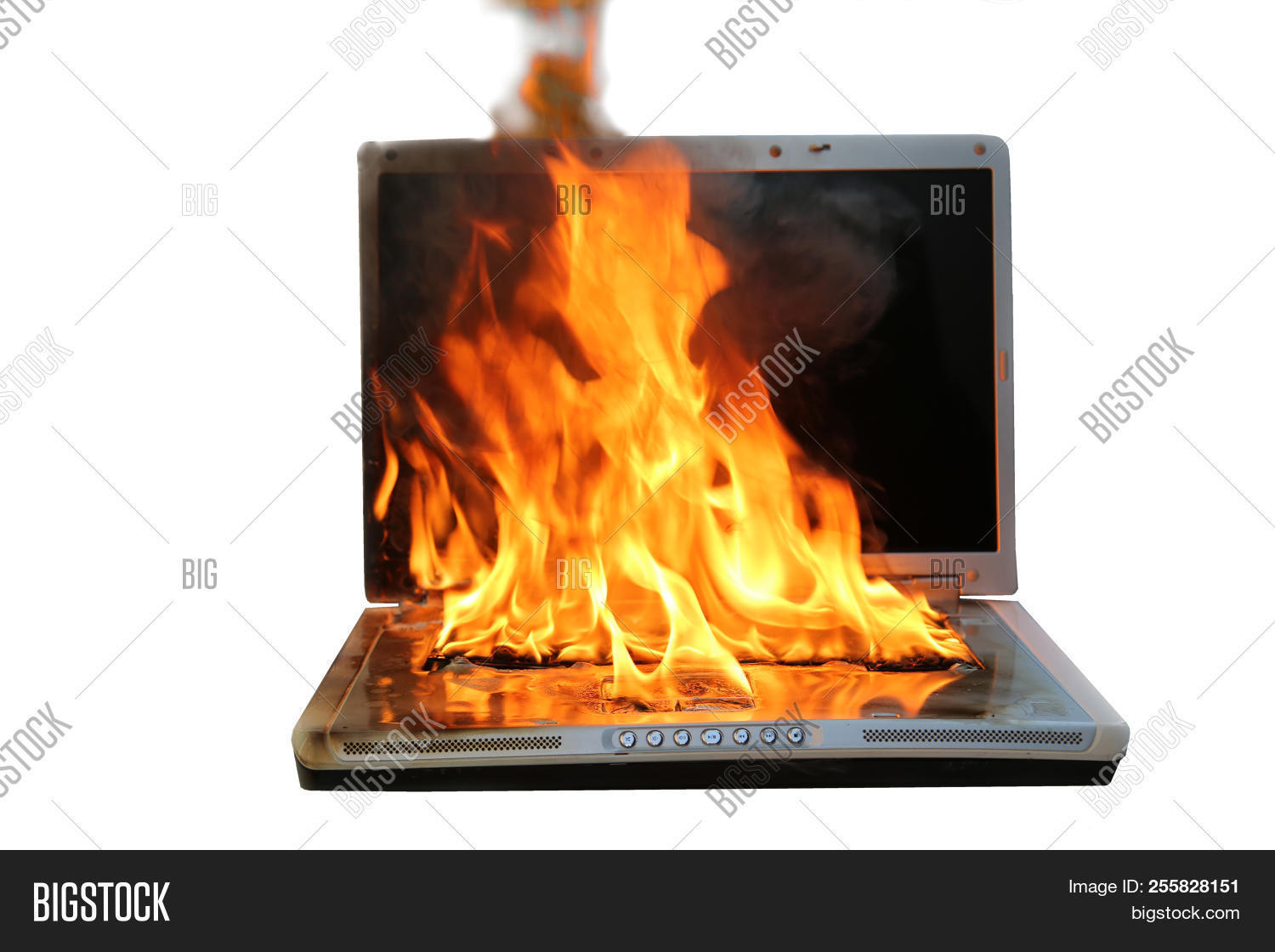 Laptop On Fire