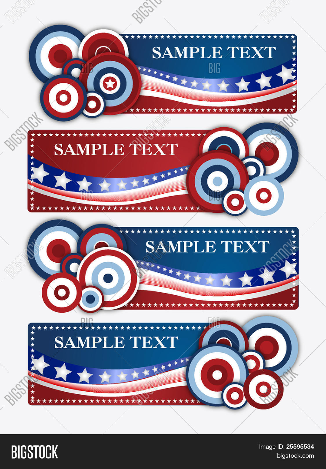 Americana Banners Vector & Photo (Free Trial) | Bigstock