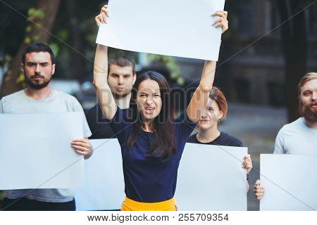Group Protesting Young Image & Photo (Free Trial) | Bigstock